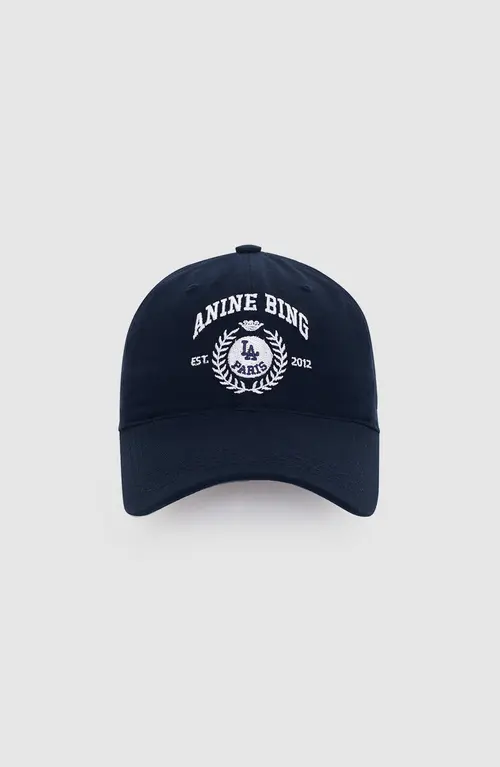 ANINE BING Collegiate Baseball Cap - Navy Blue