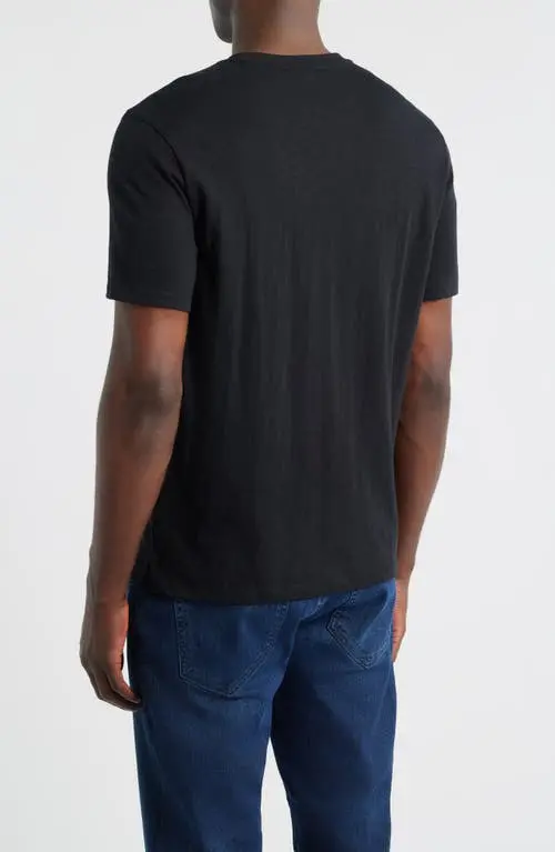 Robert Barakett Brightwood Slub Cotton T-shirt - Black