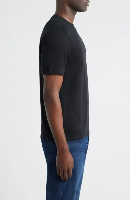 Robert Barakett Brightwood Slub Cotton T-shirt - Black