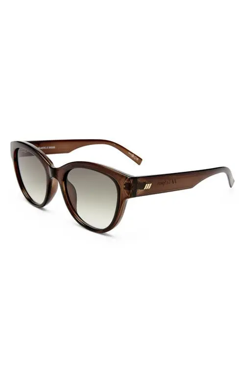 Le Specs Majestic 53mm Gradient Round Sunglasses