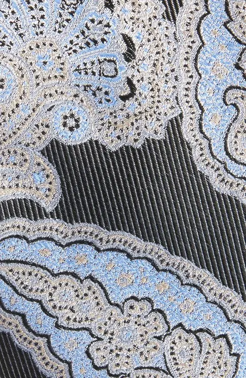 Nordstrom Paisley Silk Neck Tie - Black