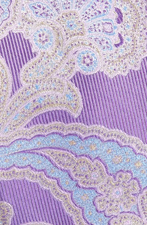 Nordstrom Paisley Silk Neck Tie - Purple