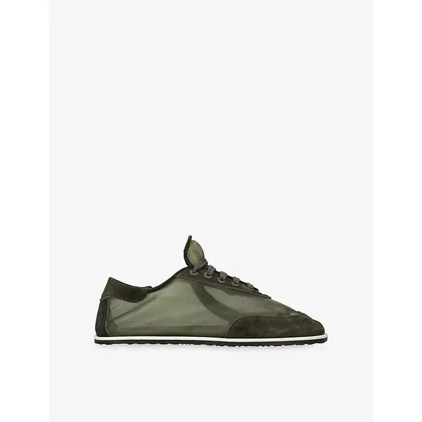 Dear Frances Suede-trim Mesh Trainers