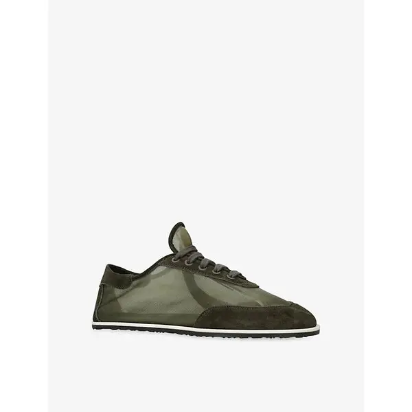 Dear Frances Suede-trim Mesh Trainers