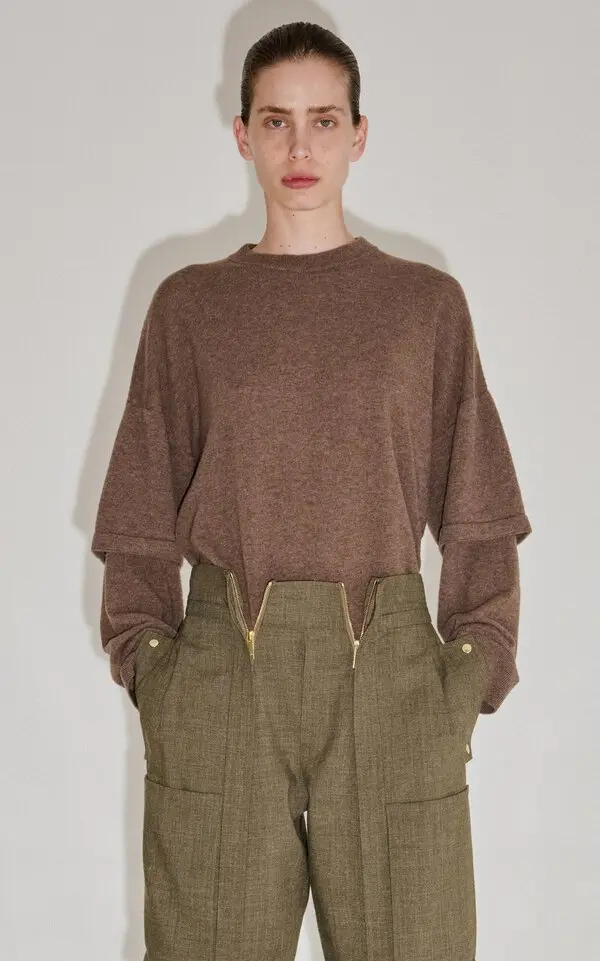 DARKPARK Adriana Wool-linen Cargo Pants