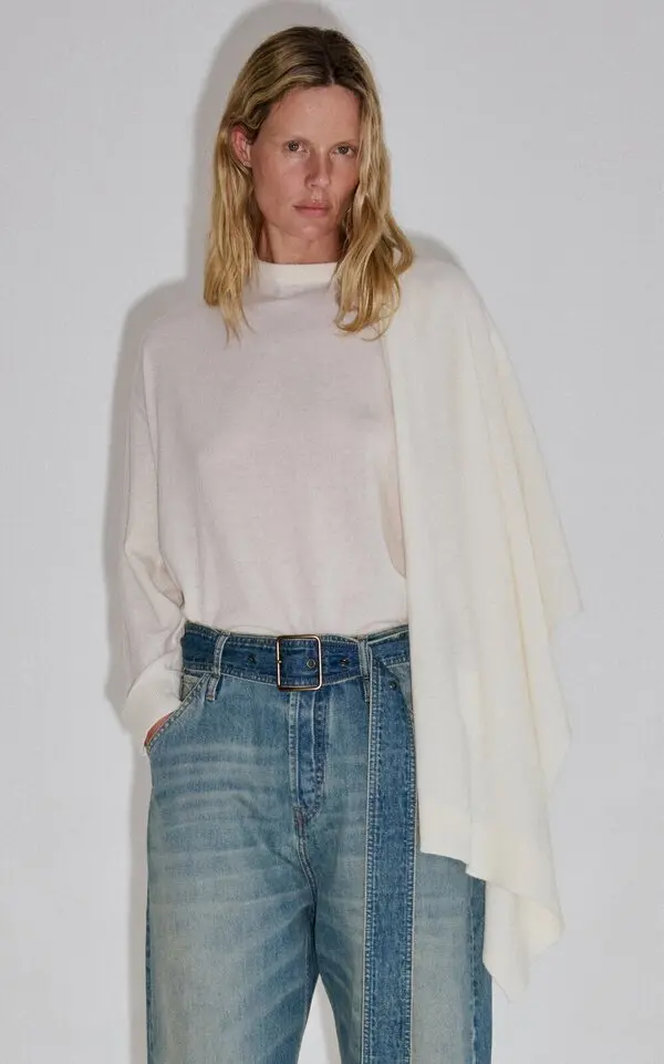 DARKPARK Addison Cashmere-wool Knit Scarf Top