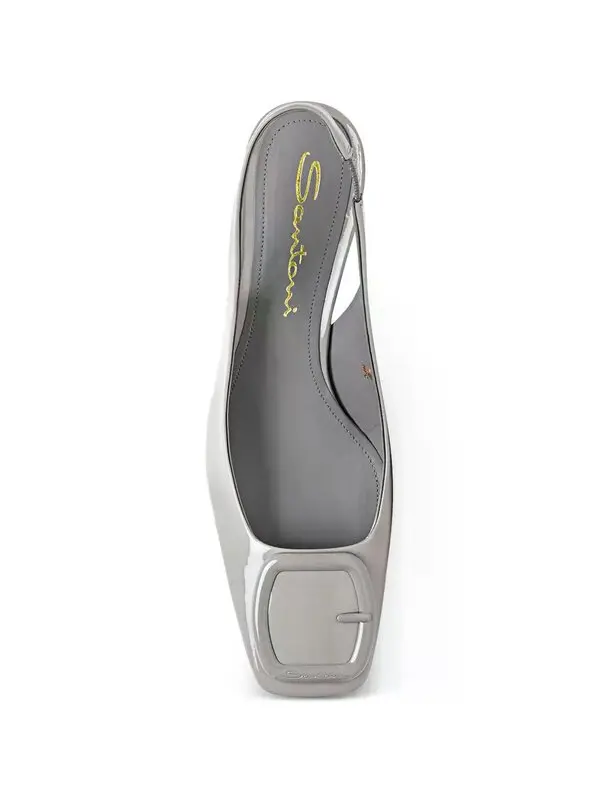 Santoni Buckle-detail Pumps - Grey