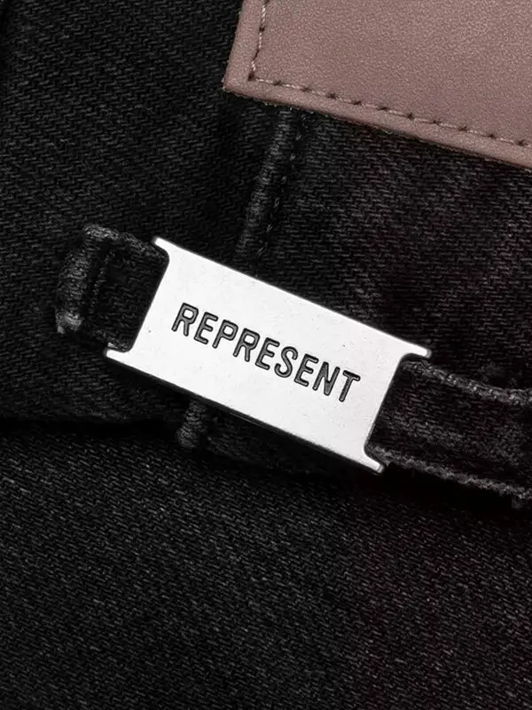 REPRESENT Boot Cut Denim Trousers - Black
