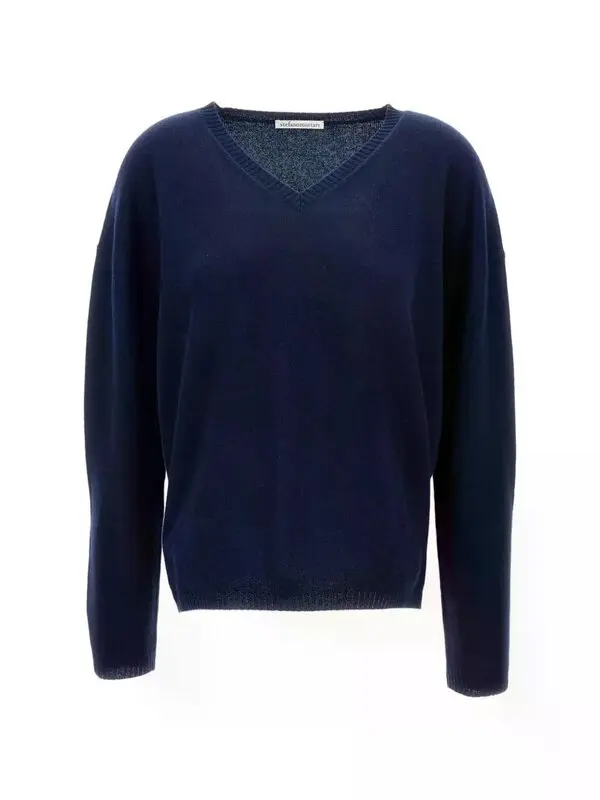 M.S.M. Ribbed-hem V-neck Sweater