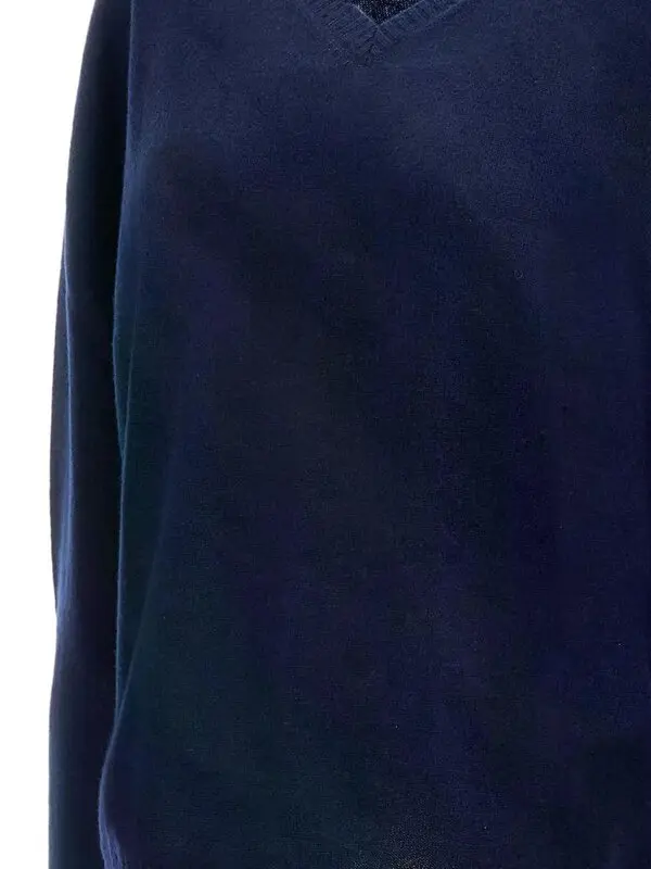 M.S.M. Ribbed-hem V-neck Sweater