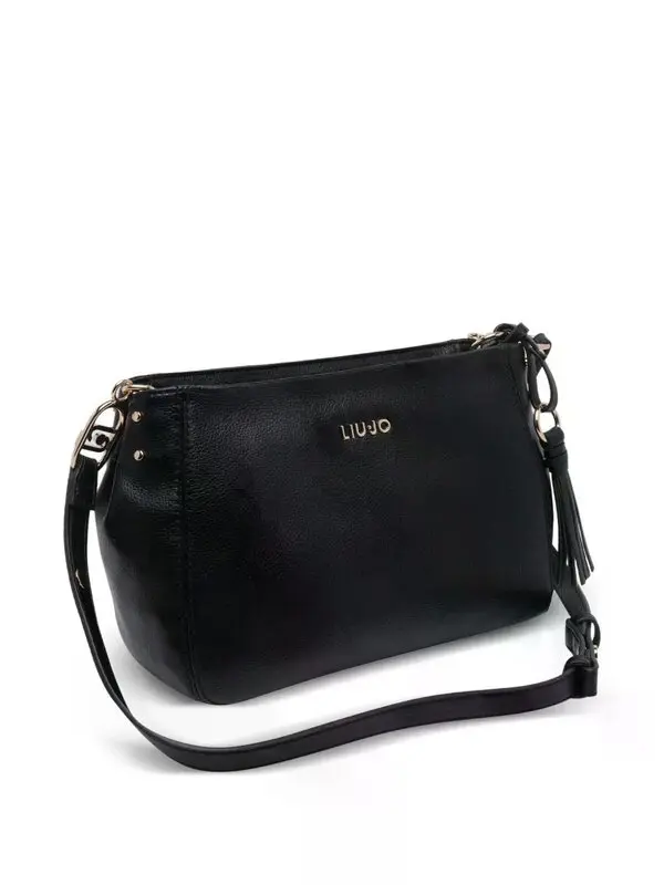 Liu Jo Logo-plaque Tassel Shoulder Bag - Black