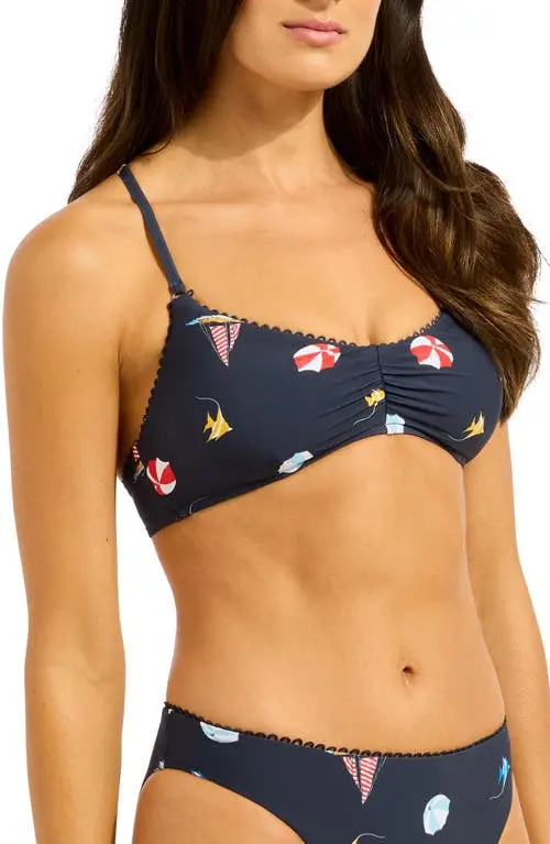Seafolly Picot Trim Bikini Top