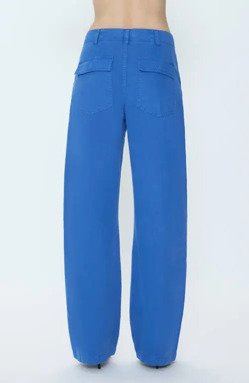 PISTOLA Wren Patch Pocket Wide Leg Jeans - Ciel