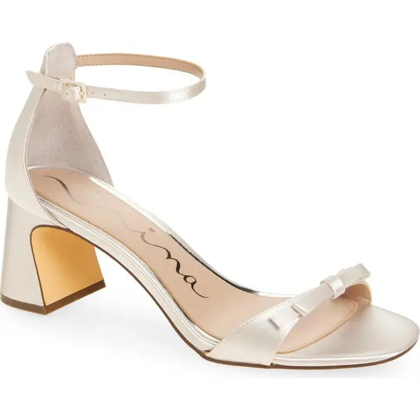 Nina Bia Ankle Strap Sandal - Ivory