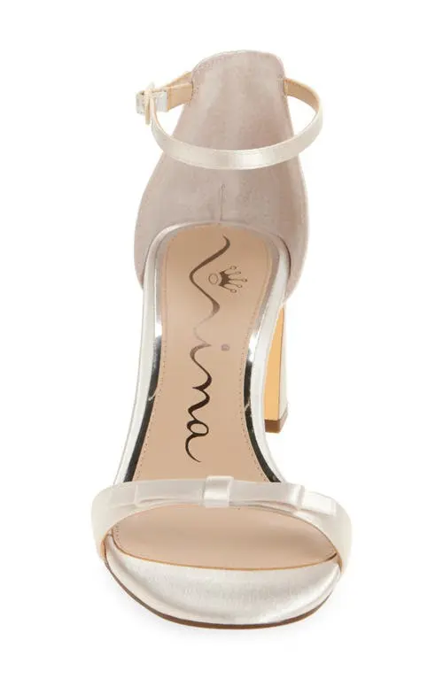 Nina Bia Ankle Strap Sandal - Ivory