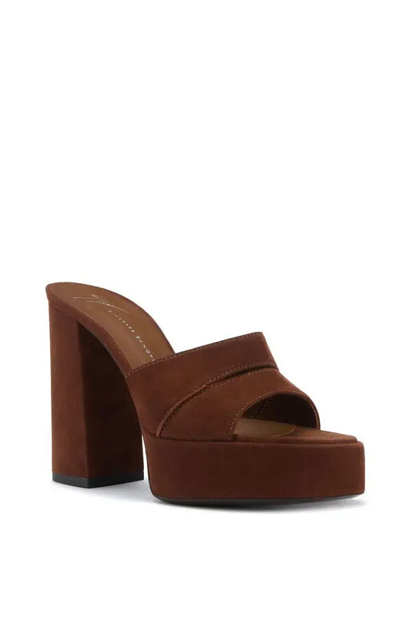GIUSEPPE ZANOTTI Mirage Platform Mules - Brown