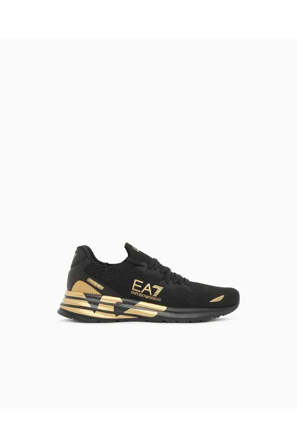 EA7 Crusher Distance Knit 2.0 Sneakers - Black