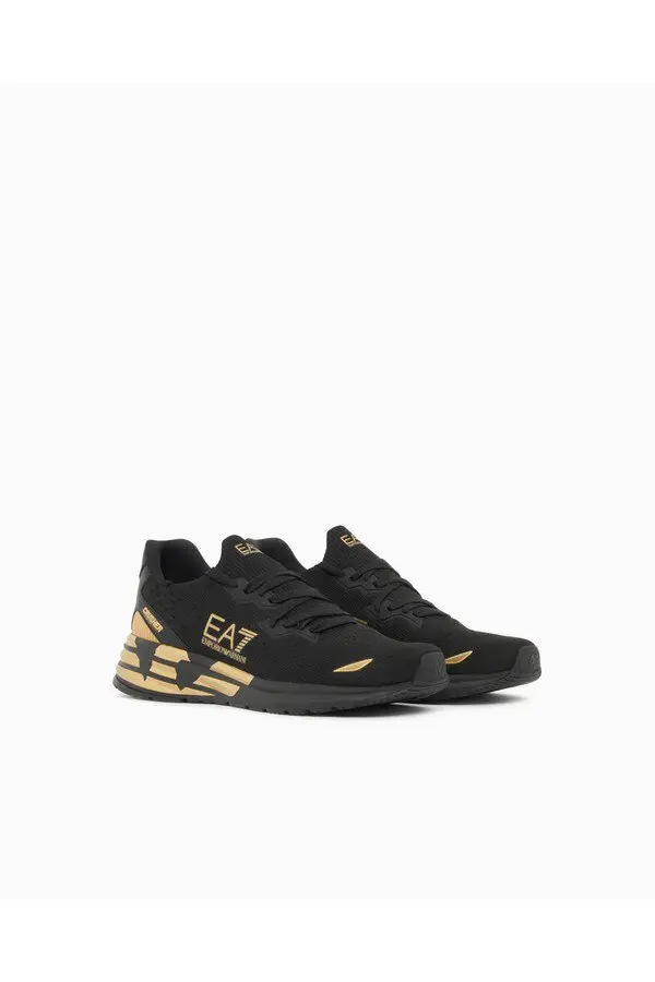 EA7 Crusher Distance Knit 2.0 Sneakers - Black