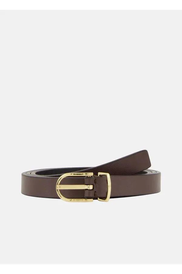Vince 14mm Metal-loop Belt - Brown