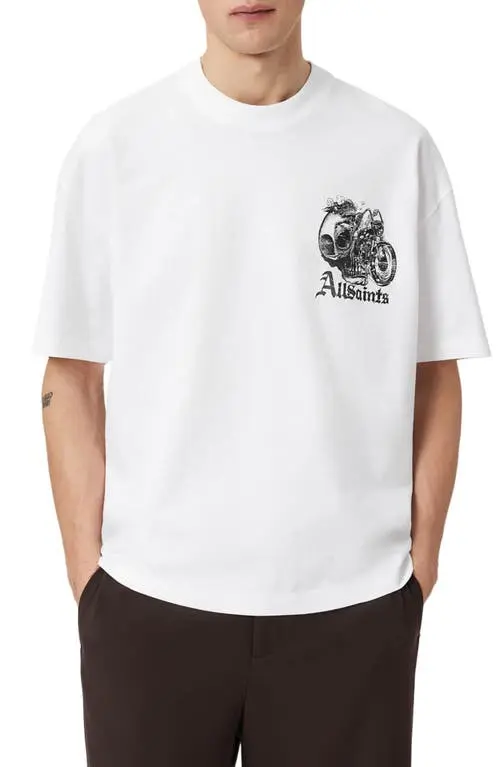 ALLSAINTS Panhead Graphic T-shirt - Optic White