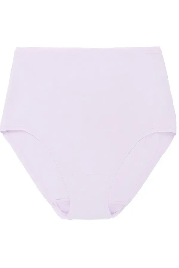 Natori Bliss Bare Cotton High Waist Brief - Purple