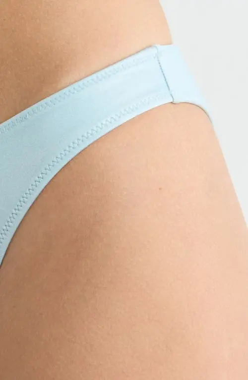 PACSUN Brea Shine V-cut Bikini Bottoms - Blue