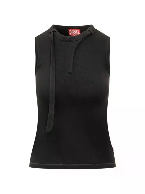 DIESEL® Tie Detail Tank Top - Black