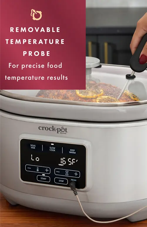 CROCK-POT Programmable 7-quart Cook & Carry Slow Cooker With Sous Vide