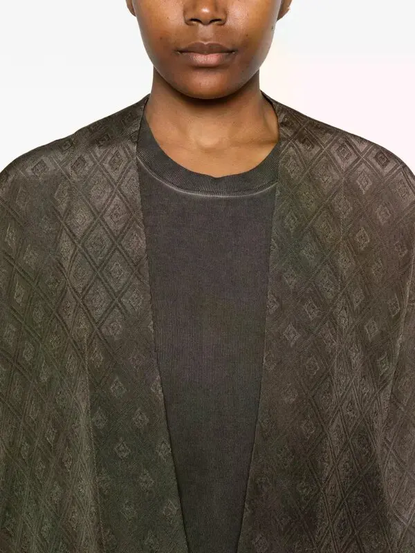 UMA WANG Diamond-pattern Jacket - Brown
