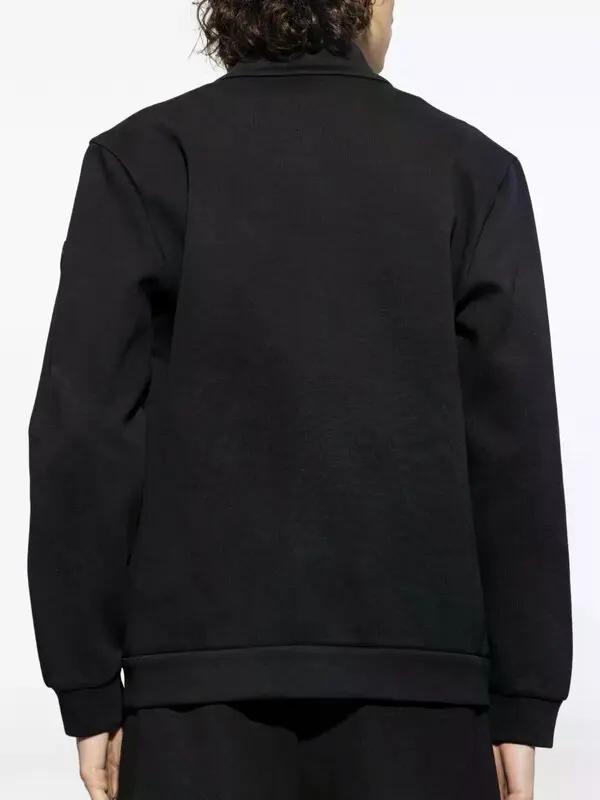 Moncler Mesh-pocket Zip-up Sweatshirt - Black