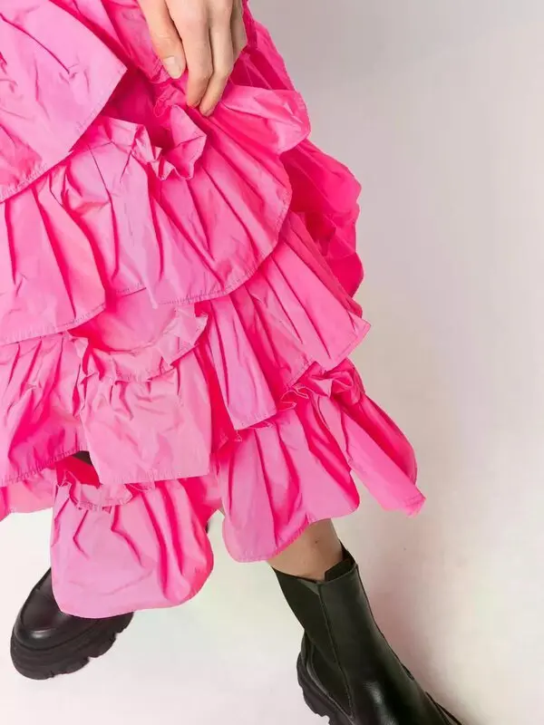 Red Valentino Ruffled A-line Skirt
