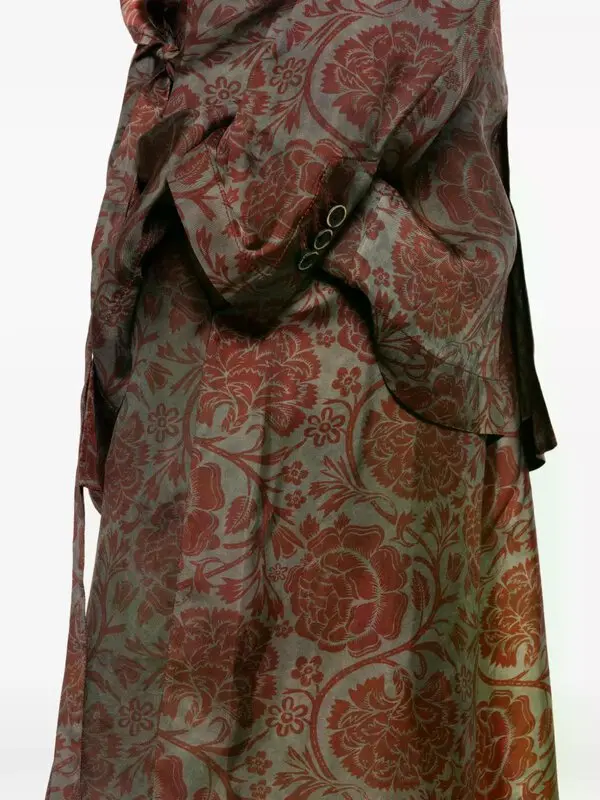 UMA WANG Floral-print Palazzo Pants - Grey