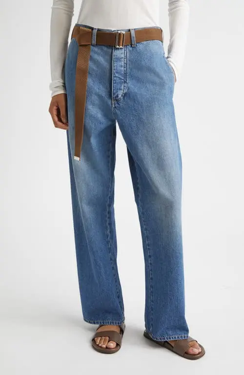Plan C Belted Denim Trousers