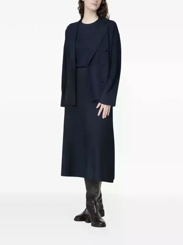 Max Mara Knitted A-line Midi Skirt