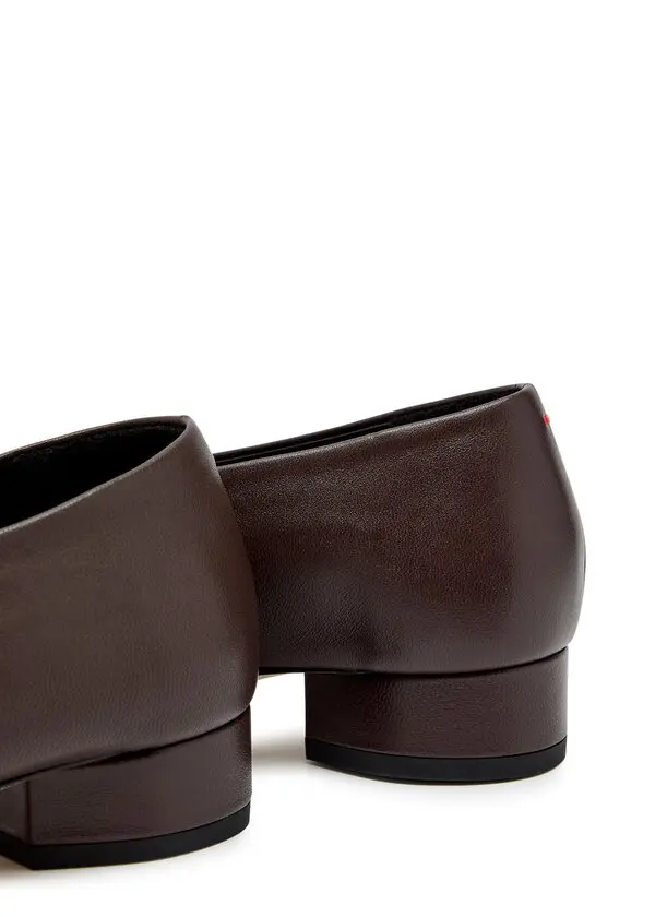 AeydĒ Delia 20 Leather Pumps - Brown