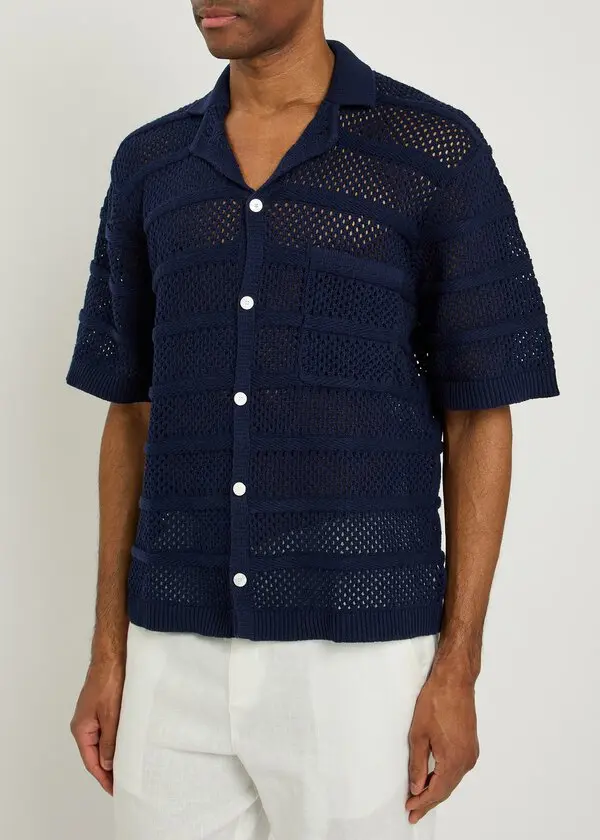 CHE Desiderio Open-knit Cotton Shirt