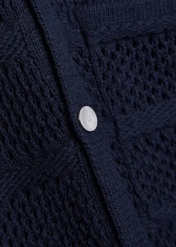 CHE Desiderio Open-knit Cotton Shirt