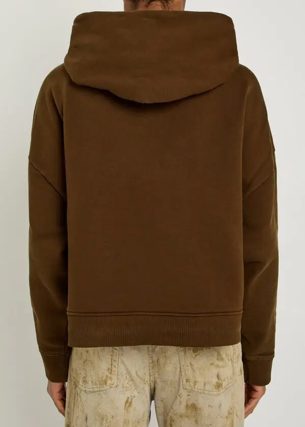 ENTIRE STUDIOS Heavy Hooded Cotton Sweatshirt - Brown