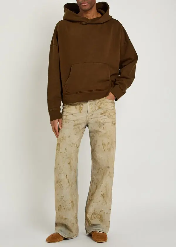 ENTIRE STUDIOS Heavy Hooded Cotton Sweatshirt - Brown