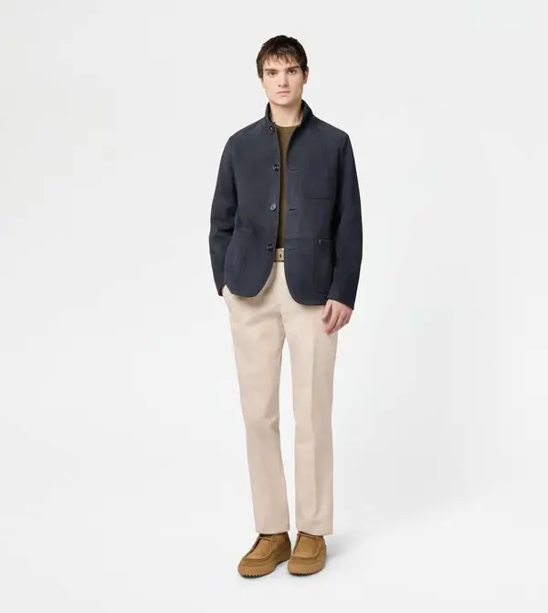 TOD'S Castello Jacket In Pashmy Suede