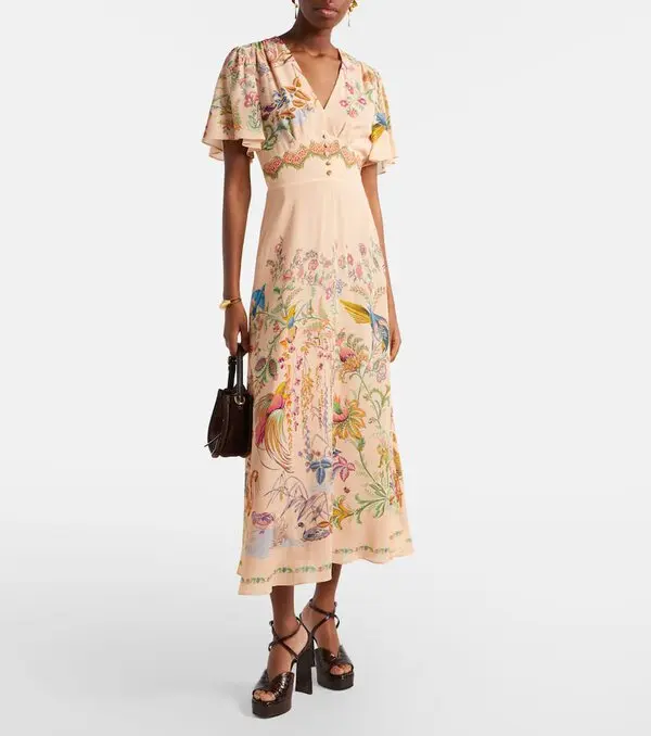 Etro Printed Midi Dress
