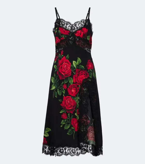 Dolce & Gabbana Floral Silk Dress - Multicoloured
