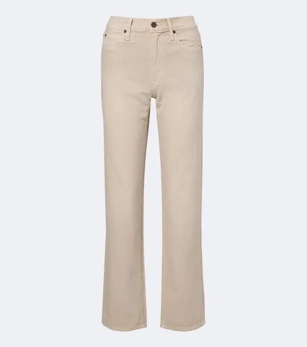 SLVRLAKE Kendra Straight Jeans - Beige