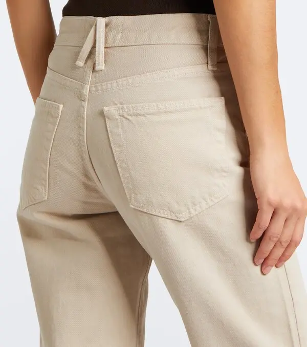 SLVRLAKE Kendra Straight Jeans - Beige