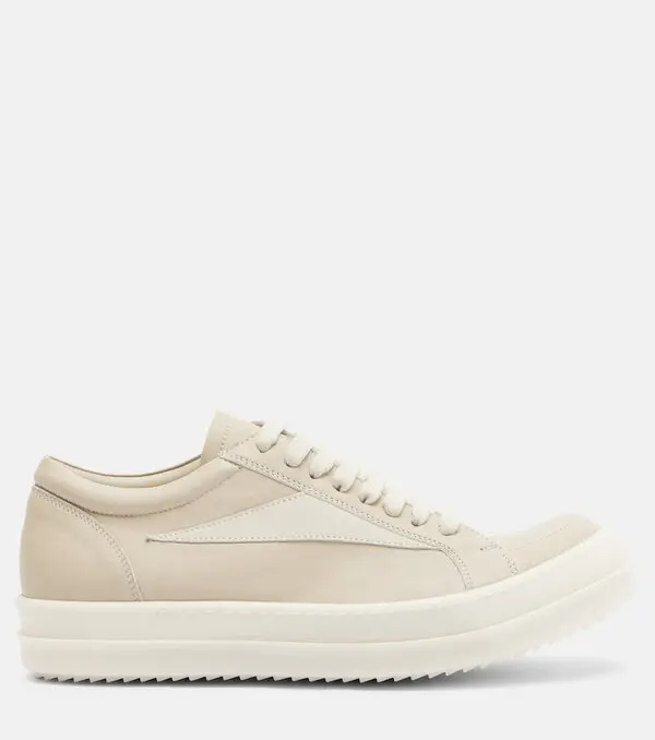 Rick Owens Vintage Leather Sneakers - Beige