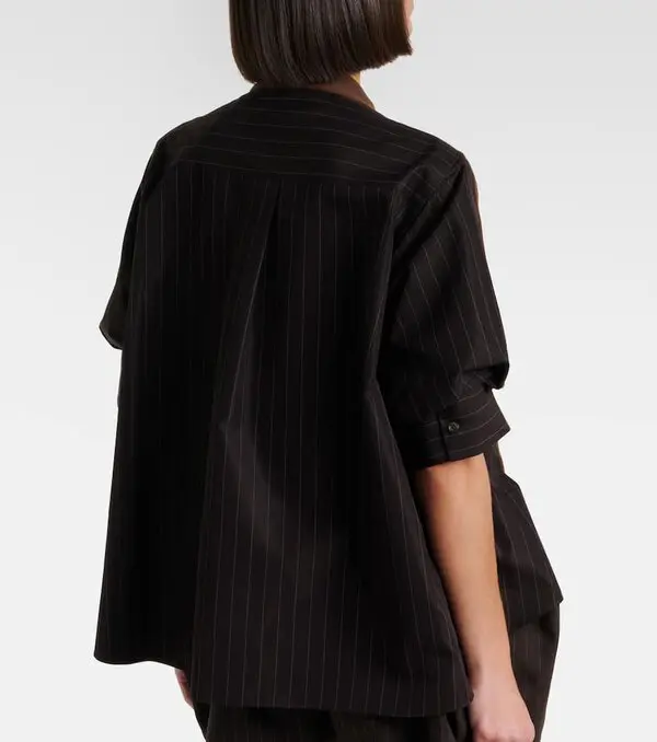 Sacai Striped Cotton Cardigan