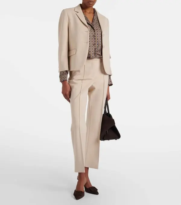 Dorothee Schumacher Cropped Flared Pants - Beige