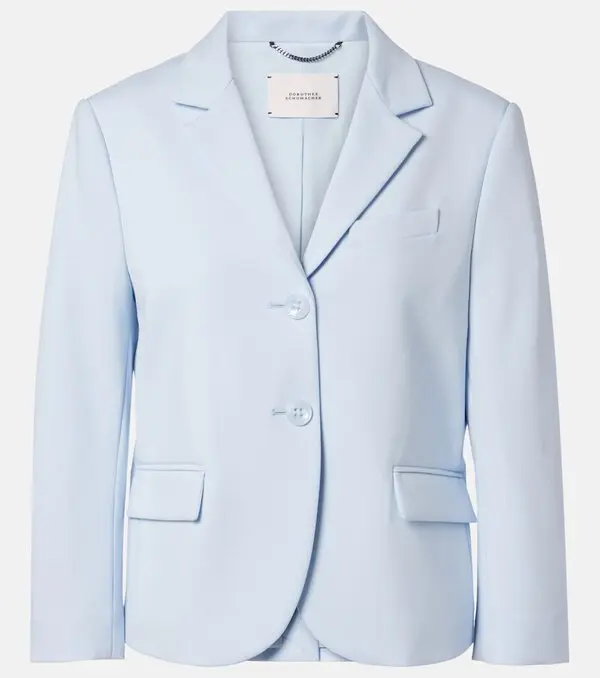 Dorothee Schumacher Emotional Essence Cropped Blazer - Blue