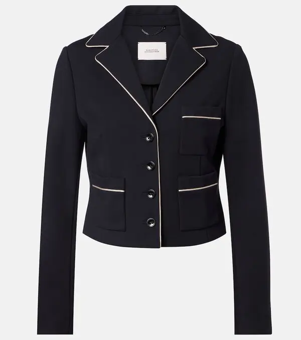 Dorothee Schumacher Emotional Essence Cropped Blazer - Blue
