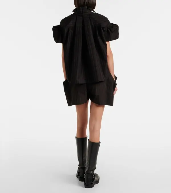 Sacai Striped Bermuda Shorts